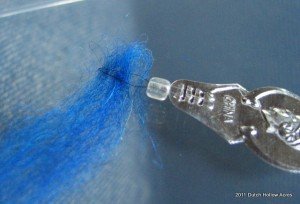 FAF – How to thread beads to spin into yarn – Dutch Hollow Acres